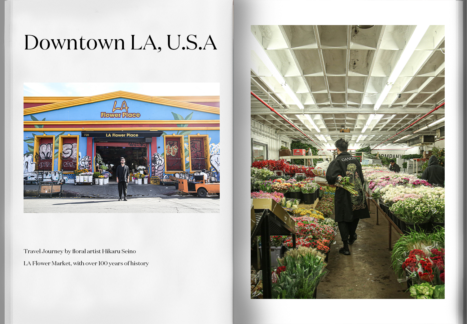 Downtown LA, U.S.A. Flower Market, with over 100 years of history ...