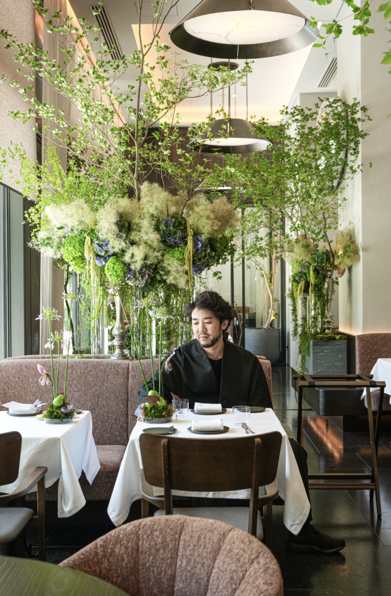 Sergio Herman and floral artist HIKARU SEINO at Le Pristine Tokyo at ...